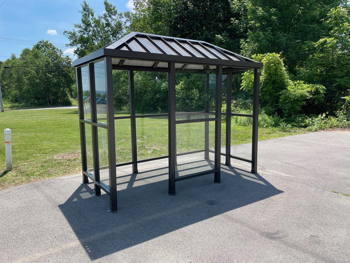 5x10 Aluminum Transit Shelter With 2-Open Design – Austin Mohawk