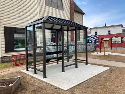 Aluminum Transit Shelter With 2-Open Design – Austin Mohawk